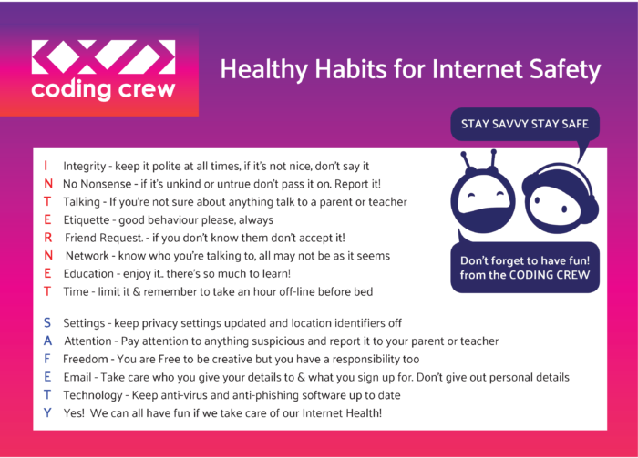 Our top tips for Internet safety – Coding Crew